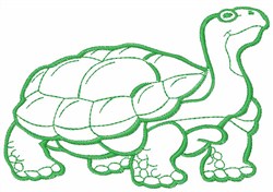 Giant Tortoise Embroidery Design | EmbroideryDesigns.com