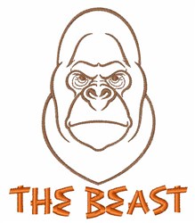 The Beast Embroidery Design | EmbroideryDesigns.com