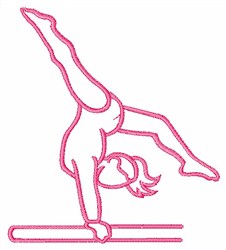 Balance beam Embroidery Design | EmbroideryDesigns.com