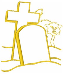 Free Halloween Graveyard Embroidery Design | EmbroideryDesigns.com
