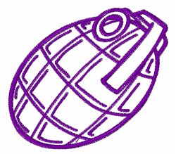 Hand Grenade Embroidery Design | EmbroideryDesigns.com