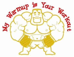 Your Workout Embroidery Design | EmbroideryDesigns.com