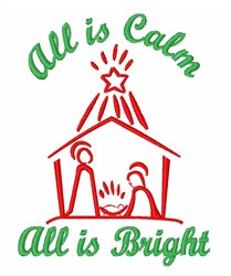 All is Calm Embroidery Design | EmbroideryDesigns.com