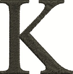 Kappa Symbol Embroidery Design | EmbroideryDesigns.com