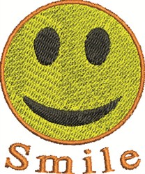 Smile Face Embroidery Design | EmbroideryDesigns.com
