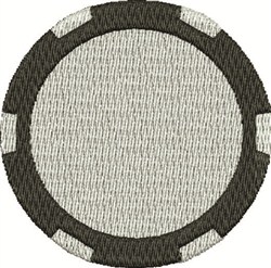 Poker Chip Embroidery Design | EmbroideryDesigns.com