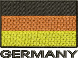 Germany Flag Embroidery Design | EmbroideryDesigns.com