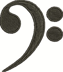 Bass Clef Embroidery Design | EmbroideryDesigns.com