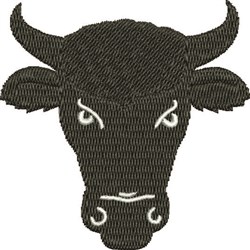 Bull Head Embroidery Design | EmbroideryDesigns.com