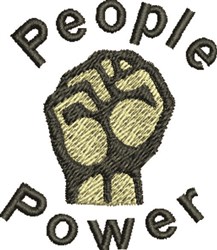 People Power Embroidery Design | EmbroideryDesigns.com