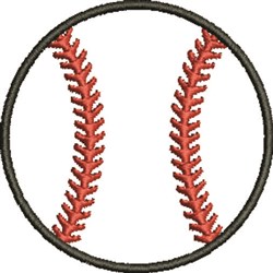 Baseball Outline Embroidery Design | EmbroideryDesigns.com