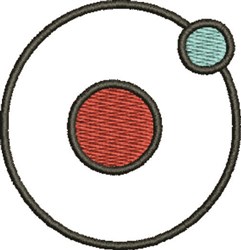 Atom Molecule Embroidery Design | EmbroideryDesigns.com