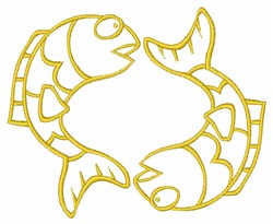 Fish Outline Embroidery Design | EmbroideryDesigns.com