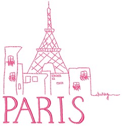 Paris Embroidery Design | EmbroideryDesigns.com