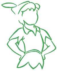 Peter Pan Embroidery Design | EmbroideryDesigns.com