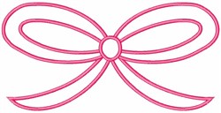 Bow Embroidery Design | EmbroideryDesigns.com
