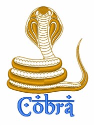Cobra Embroidery Design | EmbroideryDesigns.com