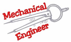 Mechanical Engineer Compass Embroidery Design | EmbroideryDesigns.com