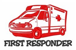 First Responder Embroidery Design | EmbroideryDesigns.com