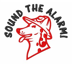 Sound The Fire Alarm Embroidery Design | EmbroideryDesigns.com