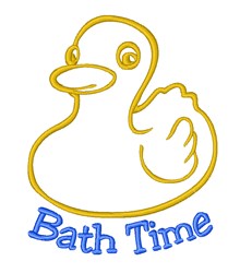 Bath Time Fun Embroidery Design | EmbroideryDesigns.com