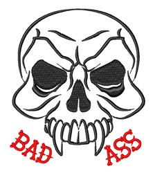 Bad Ass Biker Embroidery Design | EmbroideryDesigns.com