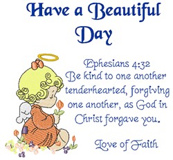 Beautiful Day Embroidery Design | EmbroideryDesigns.com