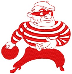 Masked Robber Embroidery Design | EmbroideryDesigns.com