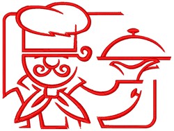 Chef Embroidery Design | EmbroideryDesigns.com