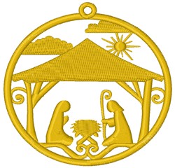Nativity Embroidery Design | EmbroideryDesigns.com