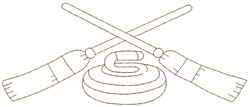 Curling Embroidery Design | EmbroideryDesigns.com