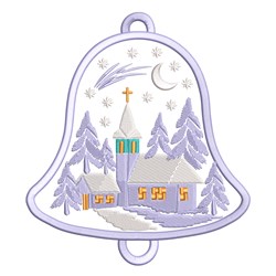 Winter Bell Embroidery Design | EmbroideryDesigns.com