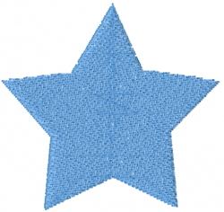 Blue Star Embroidery Design | EmbroideryDesigns.com