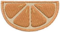 Orange Slice Embroidery Design | EmbroideryDesigns.com