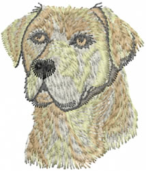 Yellow Lab Embroidery Design | EmbroideryDesigns.com