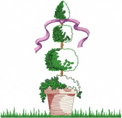 Topiary Embroidery Design | EmbroideryDesigns.com