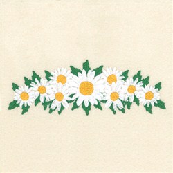 Daisy Arrangement Large Embroidery Design | EmbroideryDesigns.com