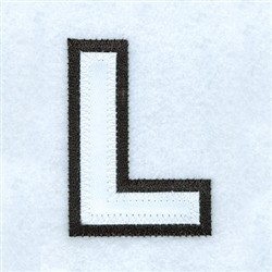 Applique Block Font Embroidery Design | EmbroideryDesigns.com