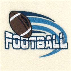 Football Left Chest Design Embroidery Design | EmbroideryDesigns.com