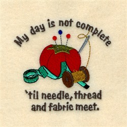 My Day... Embroidery Design | EmbroideryDesigns.com
