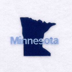 Minnesota State Embroidery Design | EmbroideryDesigns.com