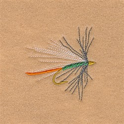 Wet Fly Lure Embroidery Design | EmbroideryDesigns.com