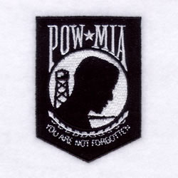 POW MIA Seal Embroidery Design | EmbroideryDesigns.com