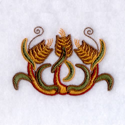 Autumn Harvest Wheat Embroidery Design | EmbroideryDesigns.com