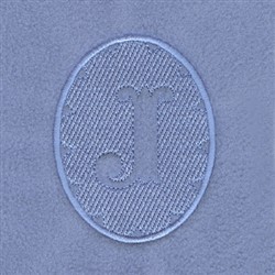 Embossed Monogram J Embroidery Design | EmbroideryDesigns.com