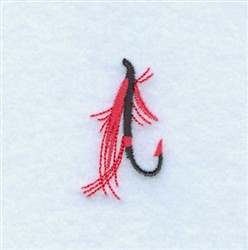 Fly Fishing Lure Embroidery Design | EmbroideryDesigns.com