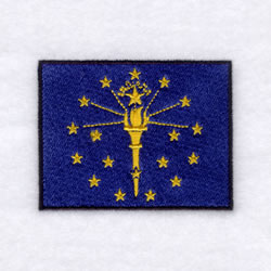 Indiana State Flag Embroidery Design | EmbroideryDesigns.com