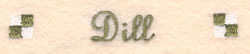 Dill Label Embroidery Design | EmbroideryDesigns.com
