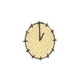 Stitched Clock Embroidery Design | EmbroideryDesigns.com