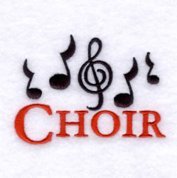 Choir Embroidery Design | EmbroideryDesigns.com